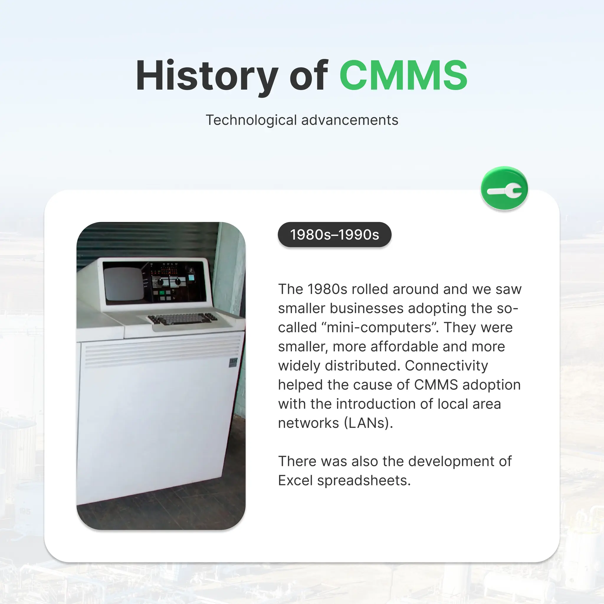 A brief History of CMMS Software throughout the years | PDF