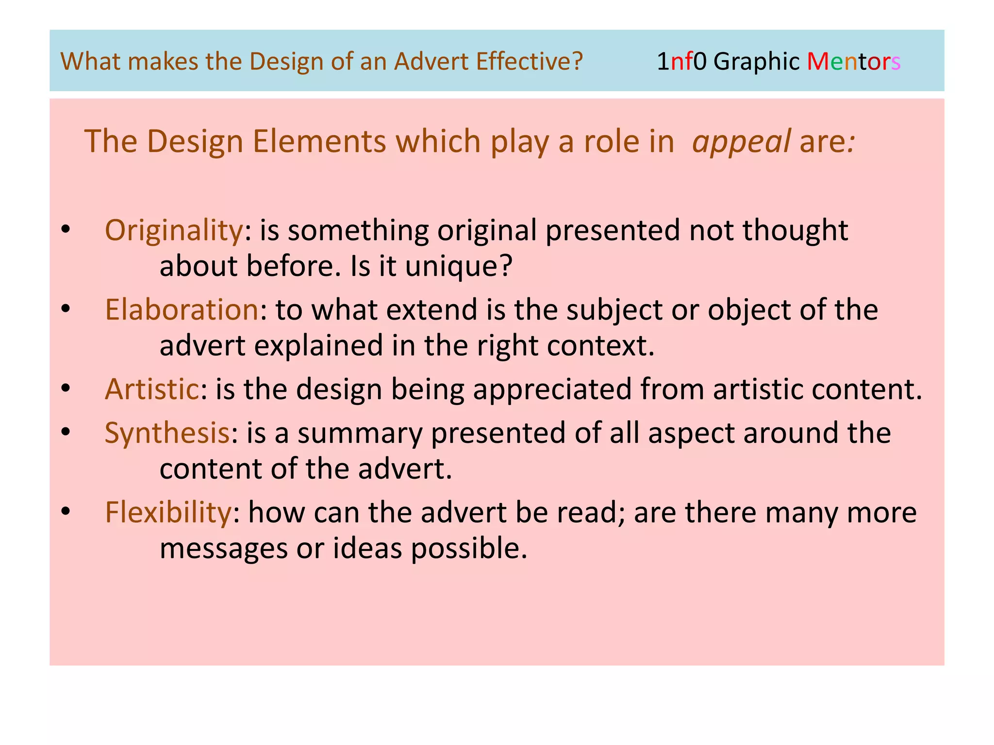 What makes an Advert effective? | PPT