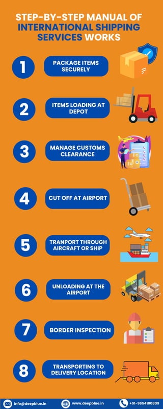 Step-By-Step Manual of International Shipping Services Works | PDF