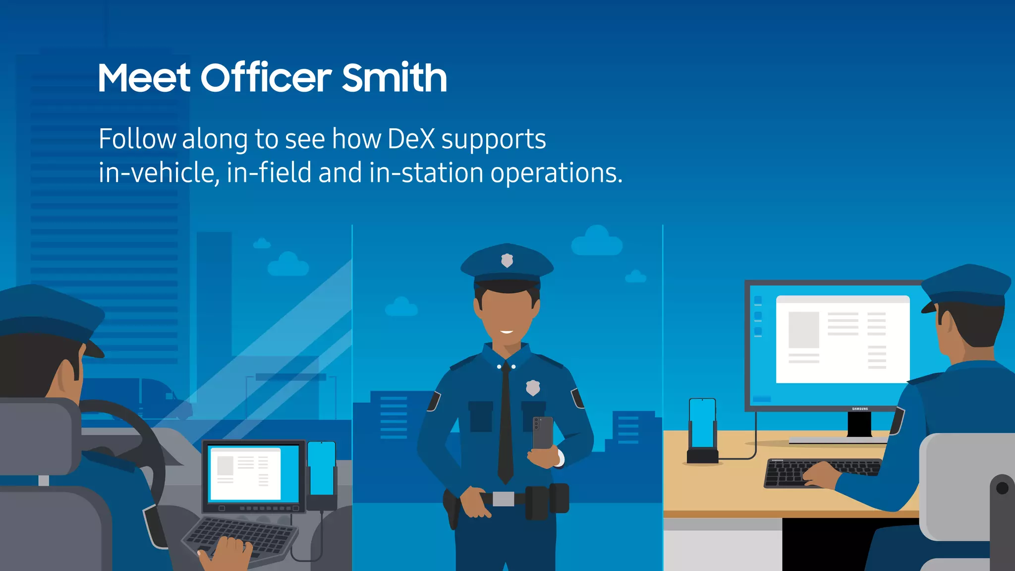 How Samsung DeX-in-vehicle empowers public safety officers | PPT