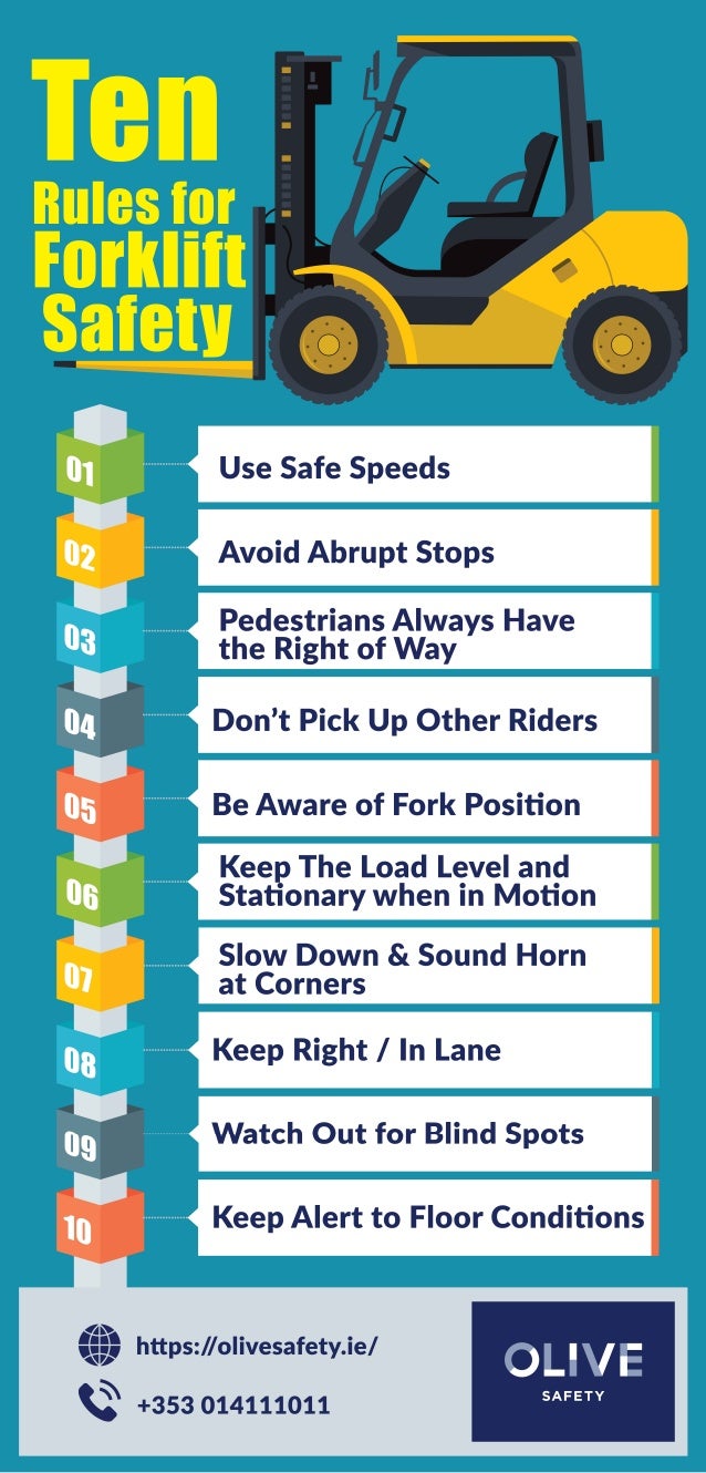 Ten Rules For Forklift Safety Ten Rules For Forklift Safety