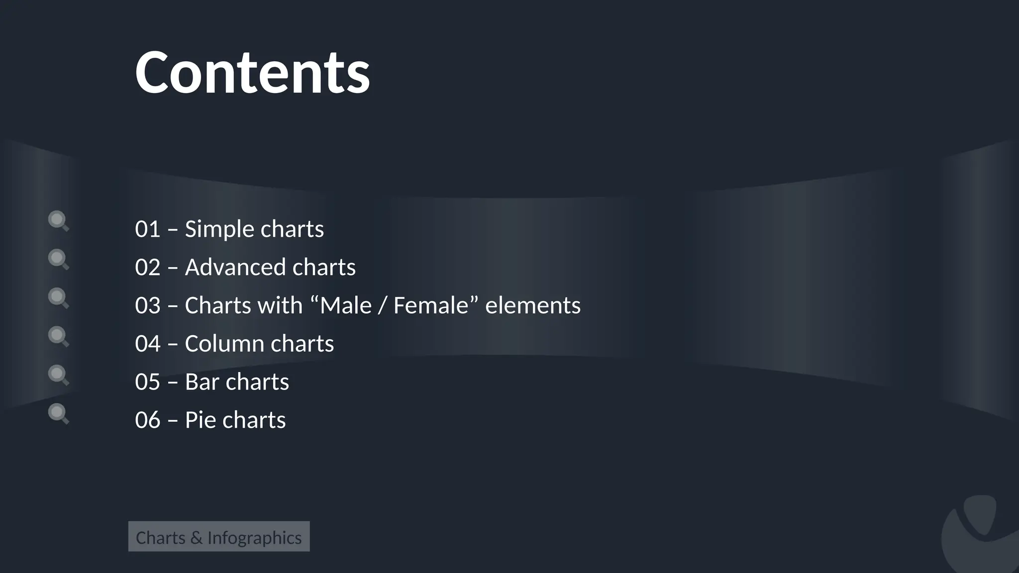 infographics charts dark infographics charts dark | PPTX