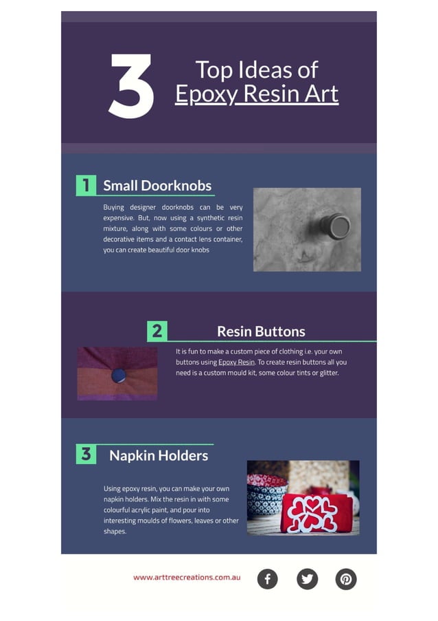 Infographics - Top 3 Ideas of Epoxy Resin Art | PDF