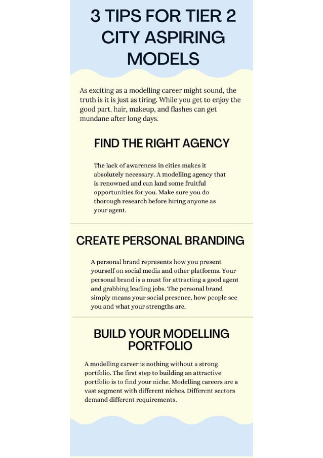 3 Tips For Tier 2 City Aspiring Models | PDF