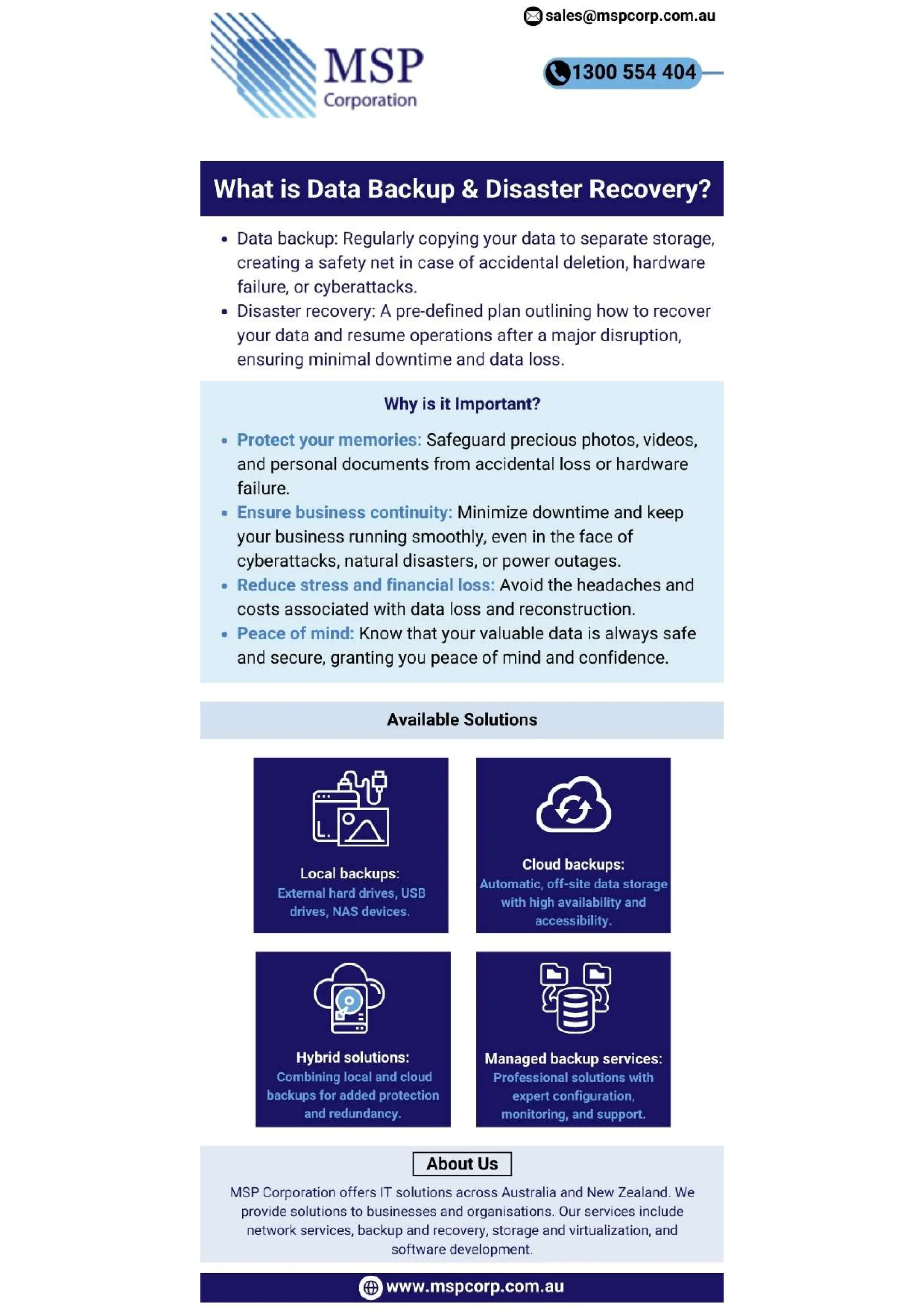 What Is Data Backup And Disaster Recovery Pdf