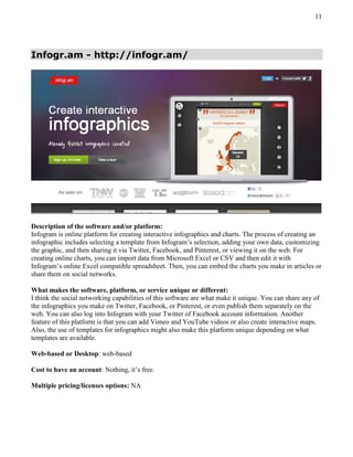 Infographic software platform overview | PDF