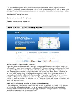 Infographic software platform overview | PDF