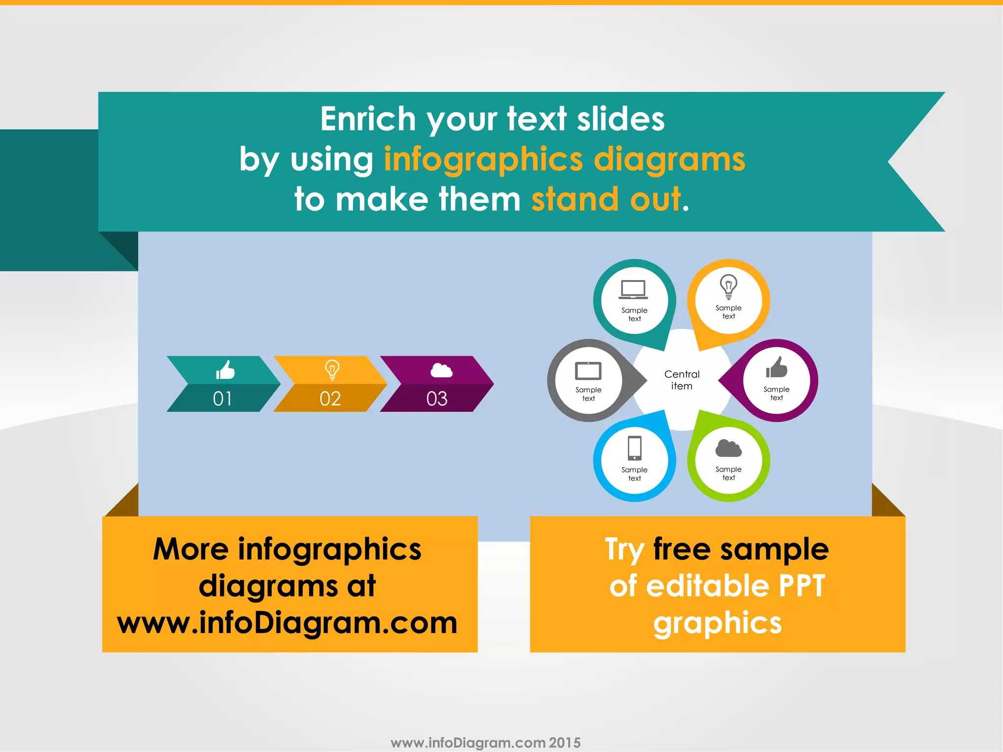 Infographics Text Lists Powerpoint diagrams | PDF | Technology & Computing