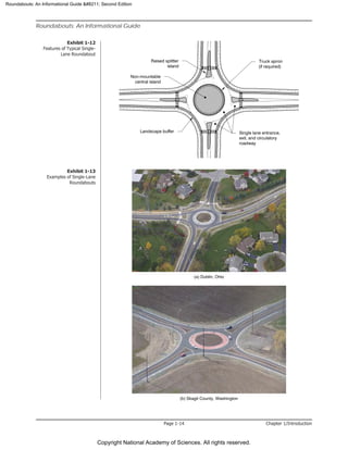 NCHRP Report 672 Roundabouts: An Informational Guide | PDF