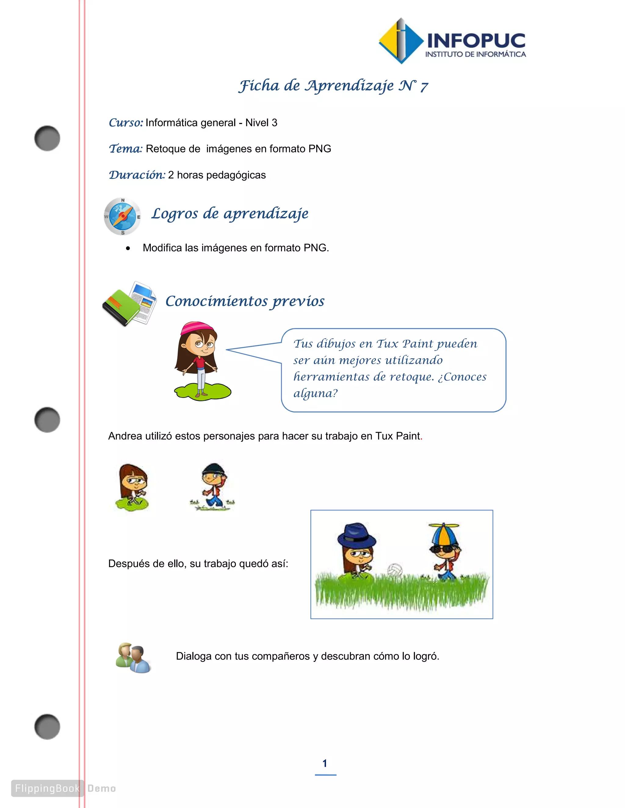 Infokids 3 Informática General - Fichas de Aprendizaje 2014 | PDF