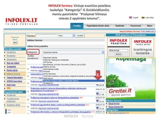 Infolex formos | PPT