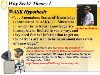 Information Seeking Information Literacy | PPT
