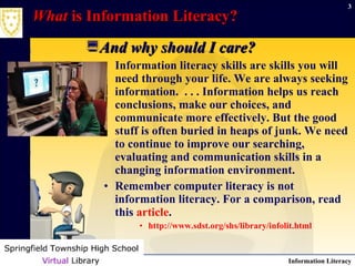 Information Literacy: What is it? | PPT