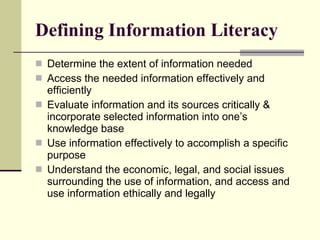 Information Literacy | PPT