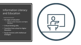 Information literacy: a new definition and the role of library and ...