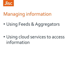 Tools for Managing and Sharing Information | PPT