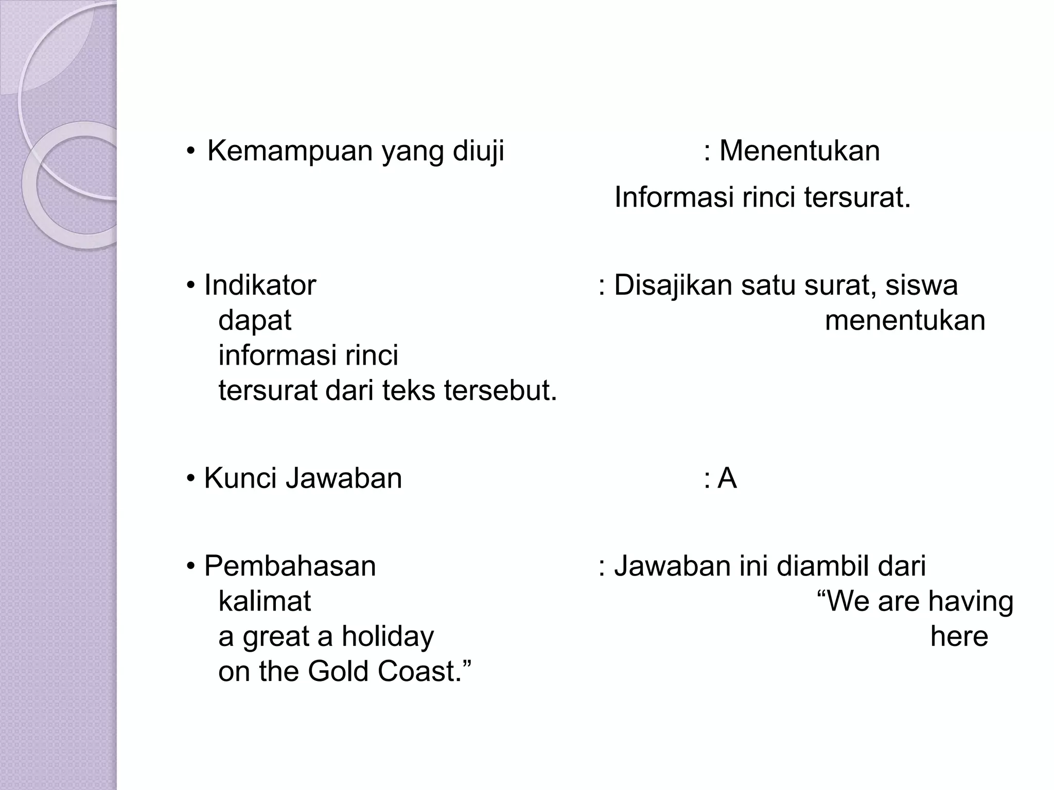 Informasi Rinci beserta Contoh Soal dan Pembahasan | PPTX