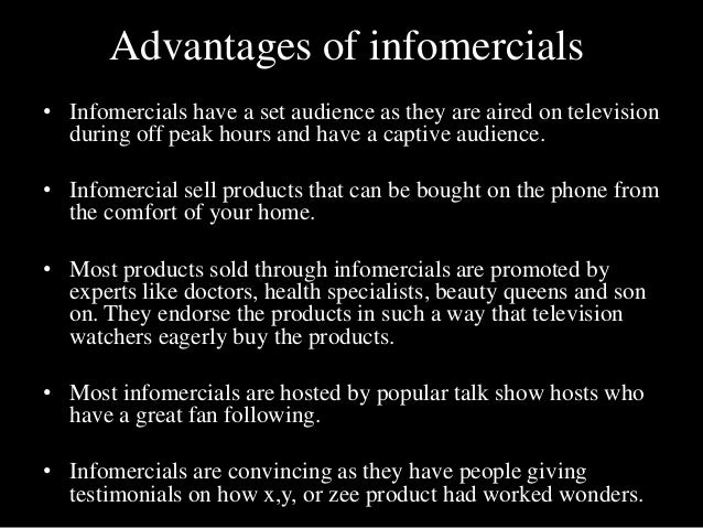 Infomercials Meaning