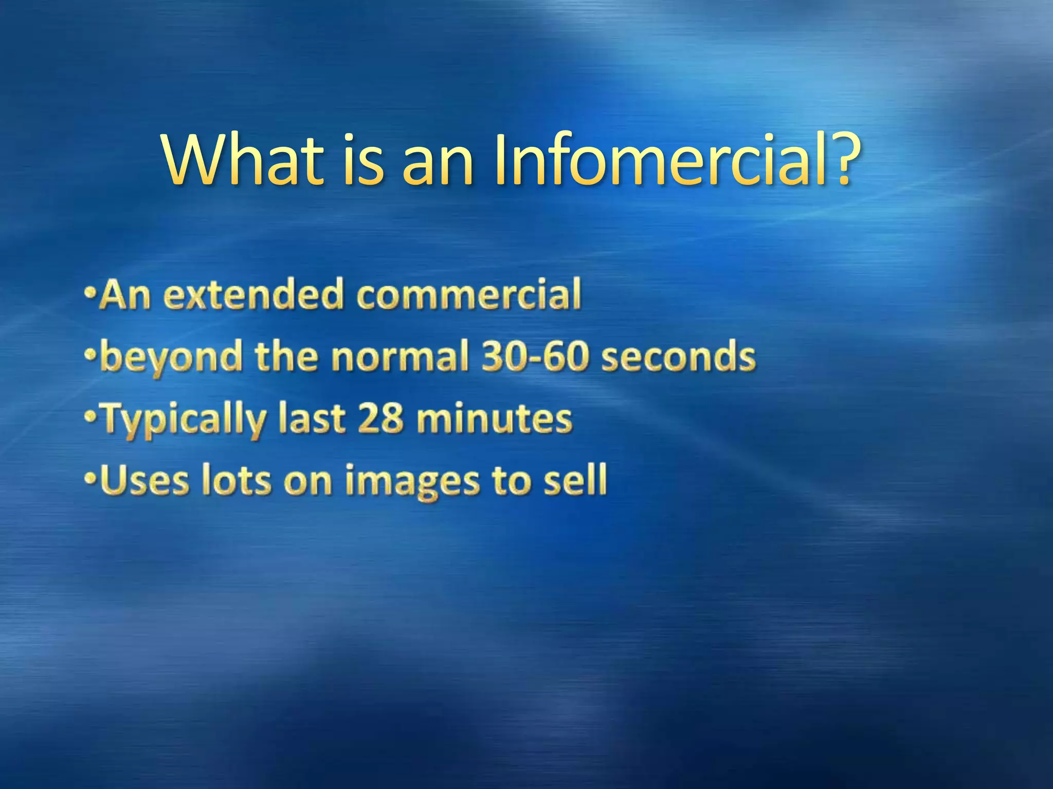 Infomercials PowerPoint | PPTX