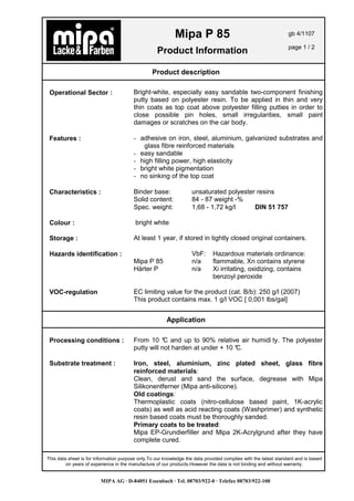 Info mipa p85 lang | PDF
