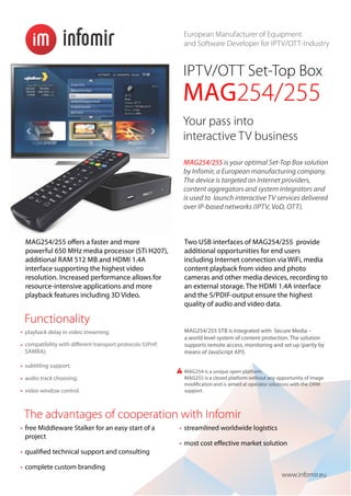 IPTV STB MAG254/255 (Eng) | PDF