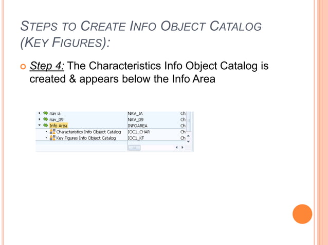 SAP BW - Info object catalog | PPT
