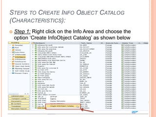 SAP BW - Info object catalog | PPTX