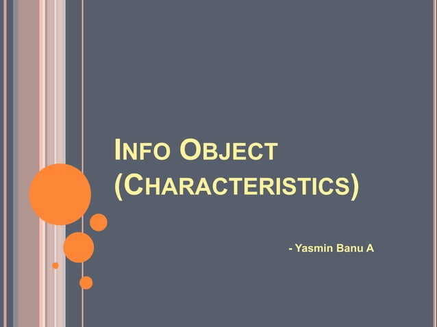 SAP BW - Info object (characteristics) | PPT