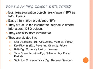 SAP BW - Info object (characteristics) | PPT