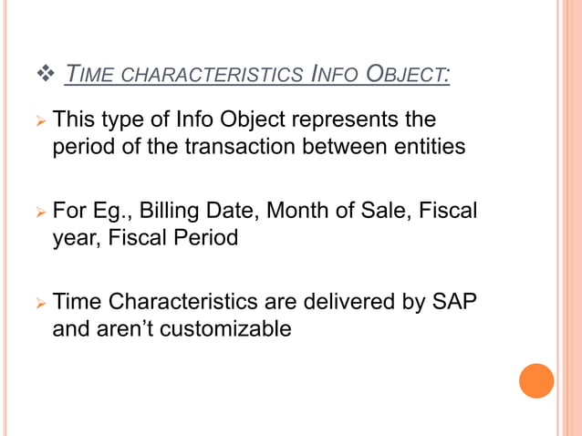 SAP BW - Info objects ppt | PPTX | Databases | Computer Software and Applications