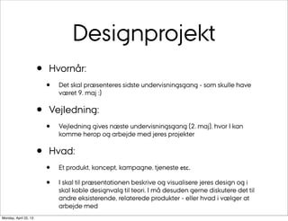 Info om designprojekt | PDF