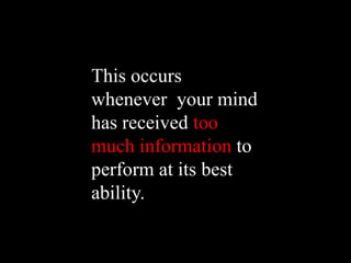 managing information overload | PPTX