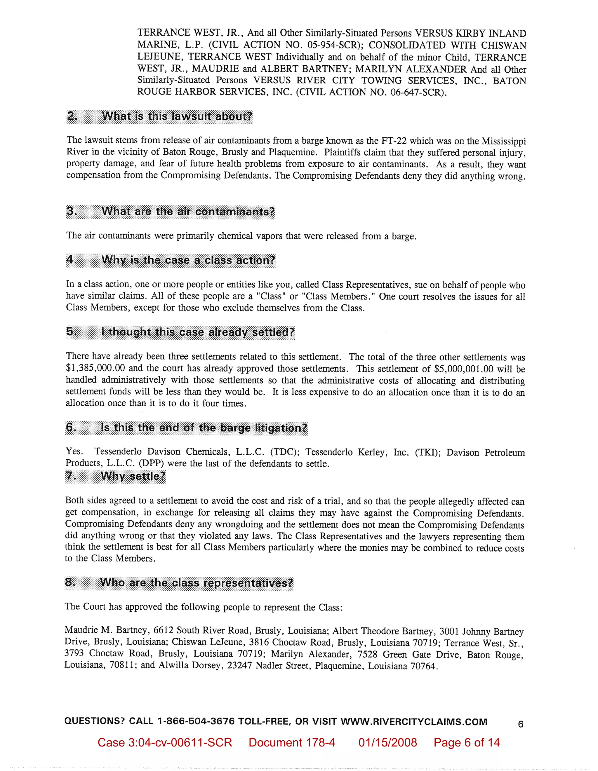 Info Packet Legal Notice | PDF