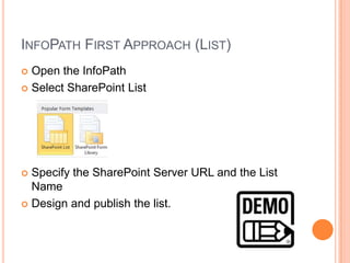 Info path advanced development @ Sri Lanka SharePoint Forum | PPT