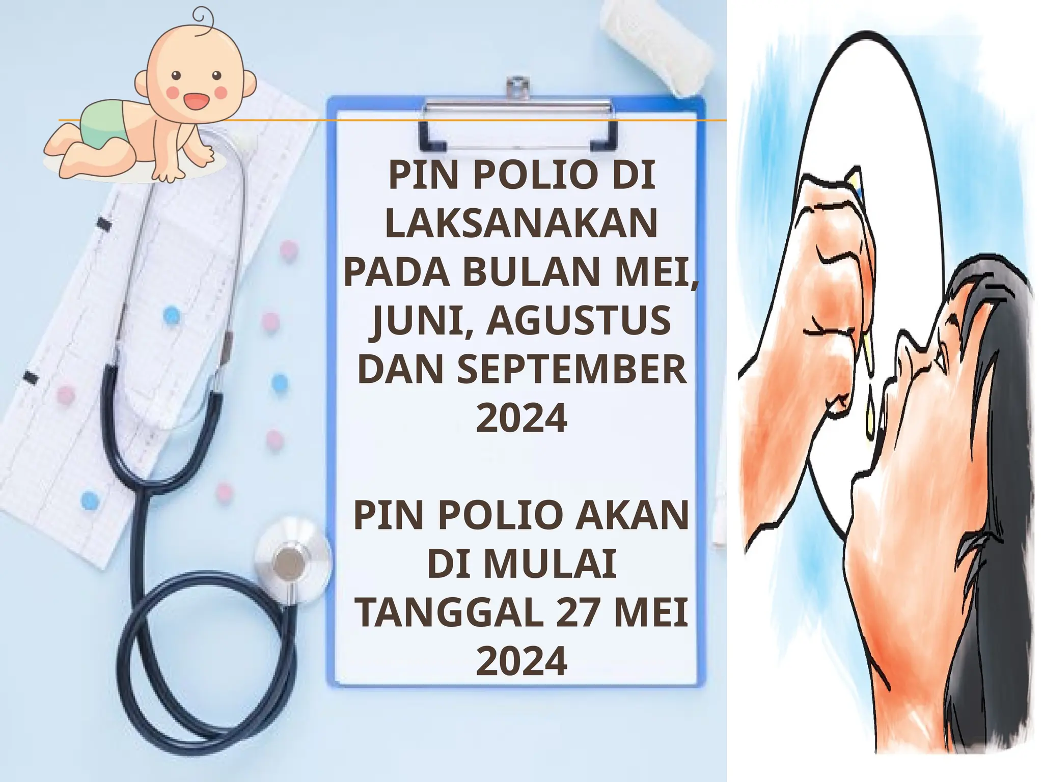 penuyluhan tentang sub pekan imunisasi polio nasional dari puskesmas Manunggal Jaya | PPT
