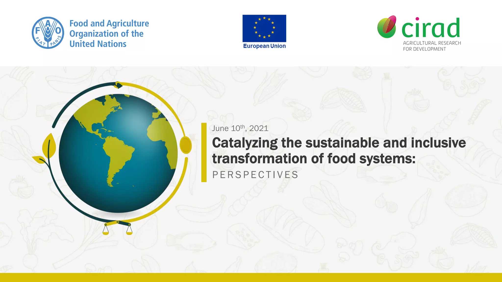 Catalysing the Sustainable and Inclusive Transformation of Food Systems ...