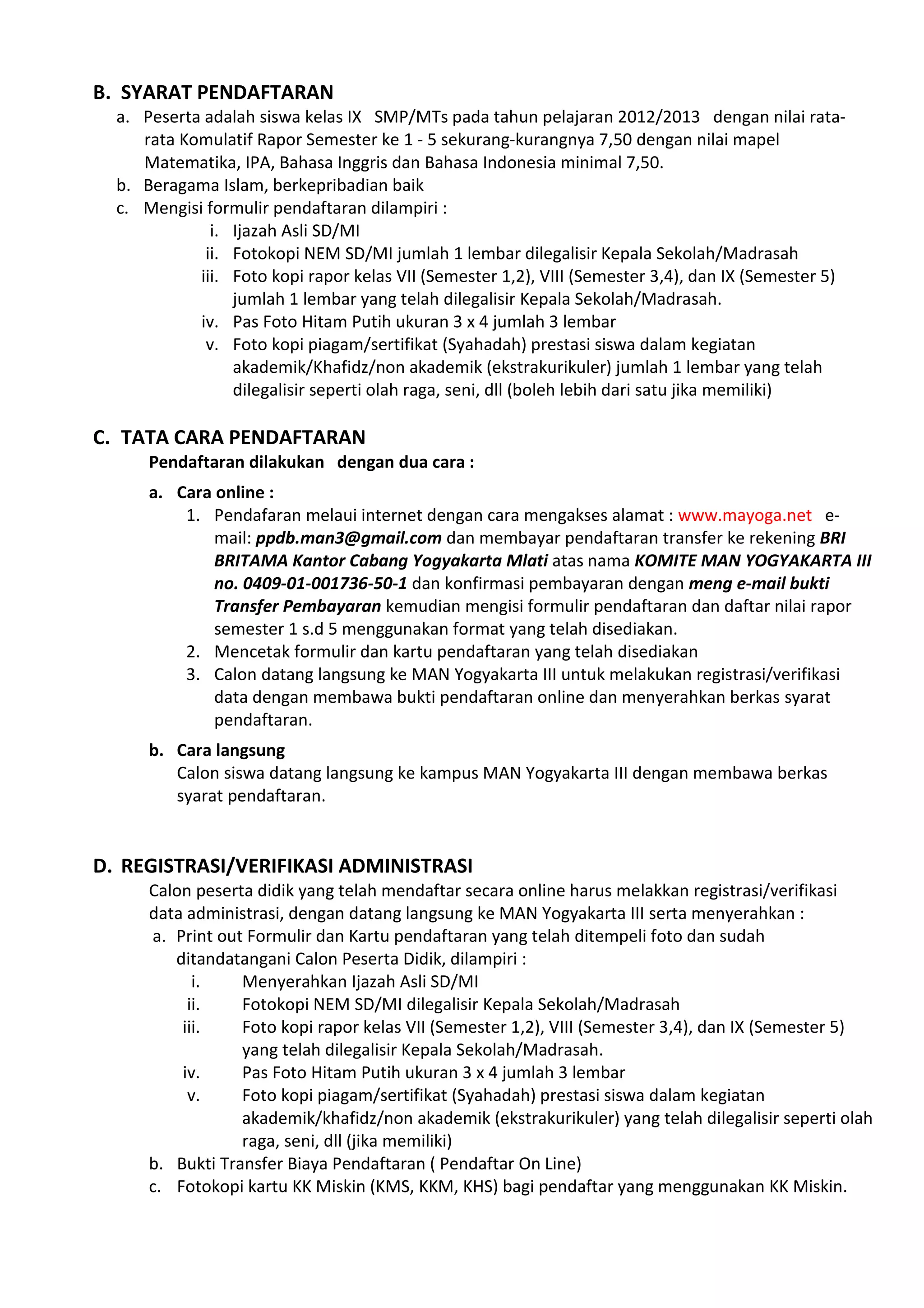 Info ppdb 2013 | PDF