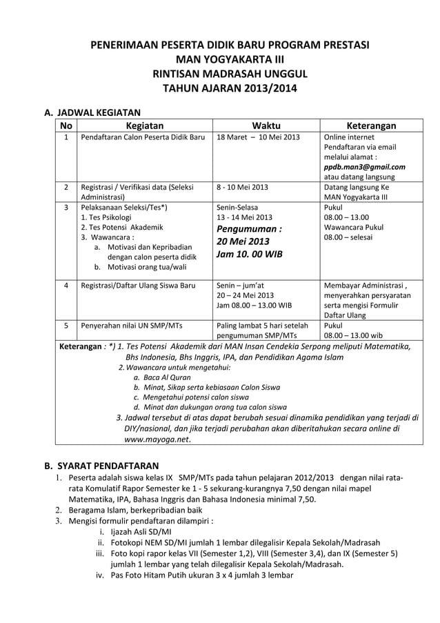 Info ppdb 2013 | PDF