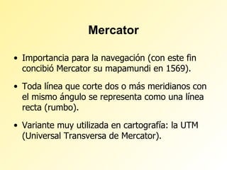 PROYECCIONES CARTOGRAFICAS | PPT