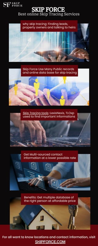 Skip Tracing Service for reliable and high-quality data | PDF