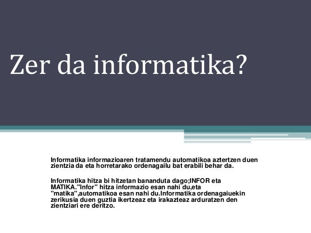 zer da informatika