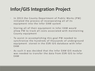 Infor gis integration | PPT