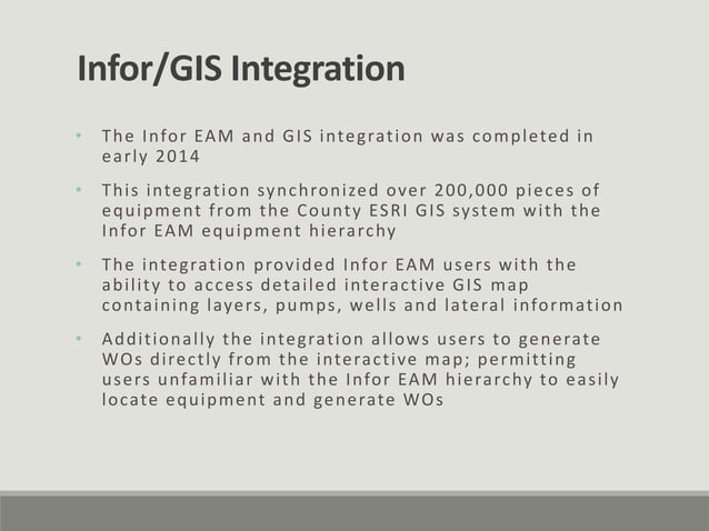 Infor gis integration | PPT
