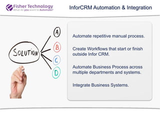 Infor crm (formerly saleslogix) integration | PPTX