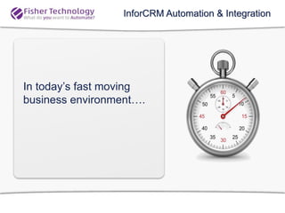 Infor crm (formerly saleslogix) integration | PPTX