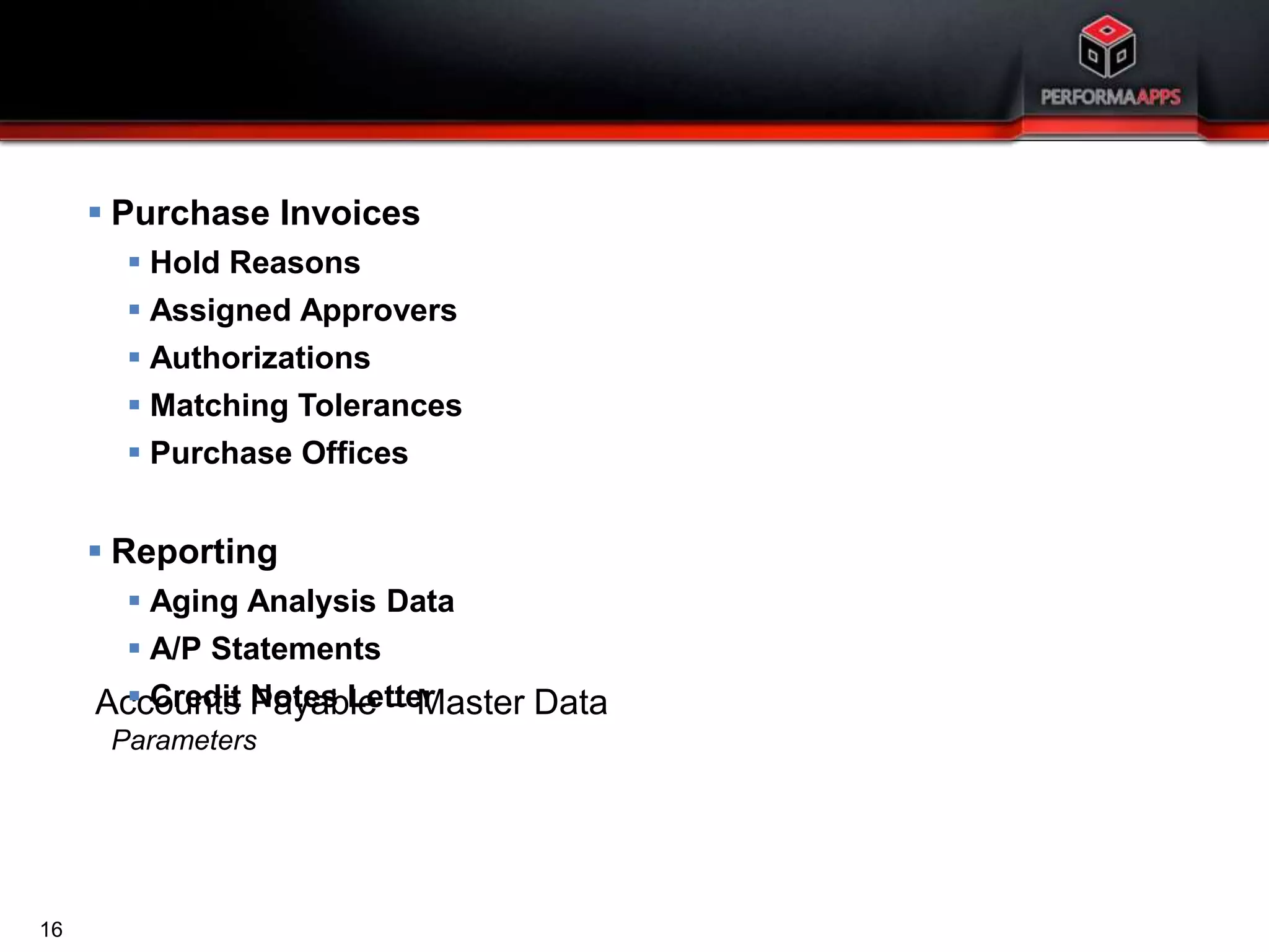 Infor ERP LN Accounts Payable (AP) and Cash Management Payments ...