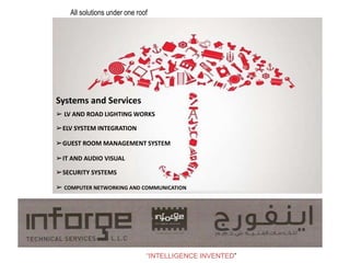 Inforge technical services llc Hotel Room Automation and ELV Systems | PPTX