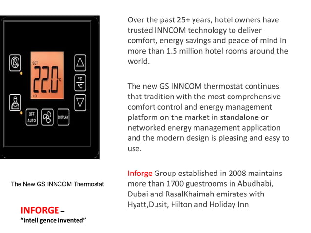 Inforge technical services llc Hotel Room Automation and ELV Systems ...