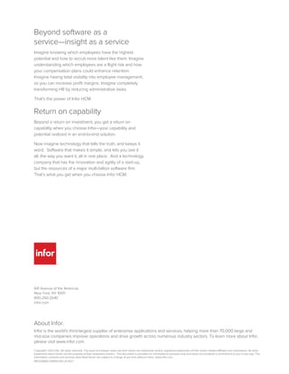 Infor hcm | PDF