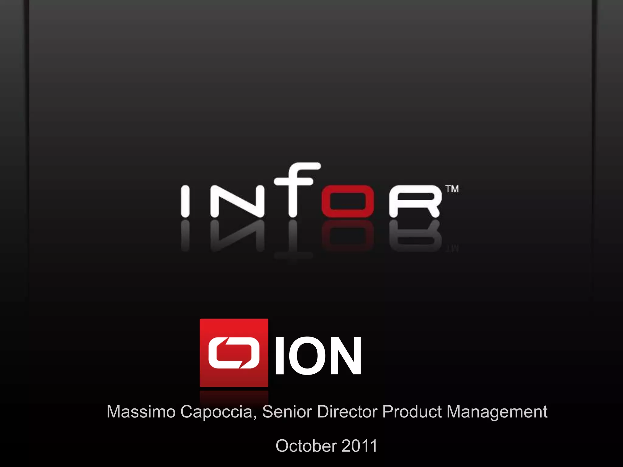Infor Ion October 2011 | PPSX